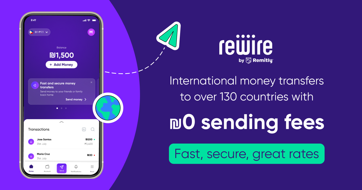 Send money to Philippines - Send money with Rewire by Remitly